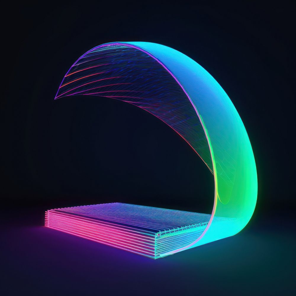 Neon surfing light night neon. | Free Photo Illustration - rawpixel