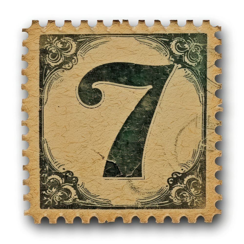 Vintage Number 7 postage stamp. | Premium Photo Illustration - rawpixel