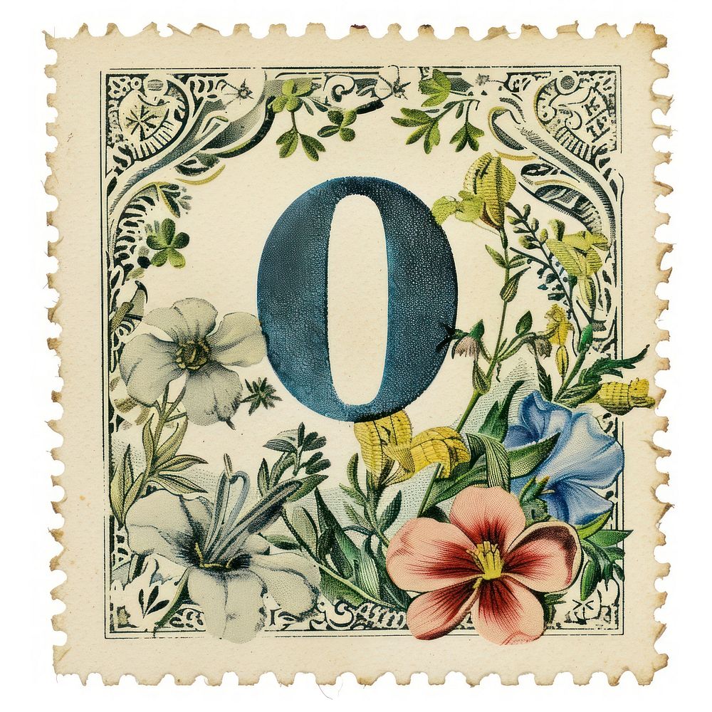 Vintage Number 0 postage stamp | Free Photo Illustration - rawpixel