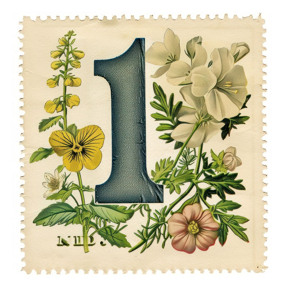 Vintage Number 1 postage stamp. | Premium Photo Illustration - rawpixel