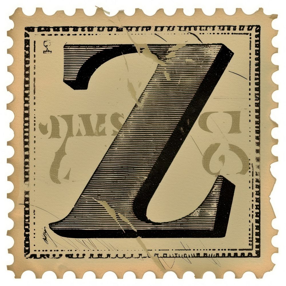 Vintage alphabet Z postage stamp. | Premium Photo Illustration - rawpixel