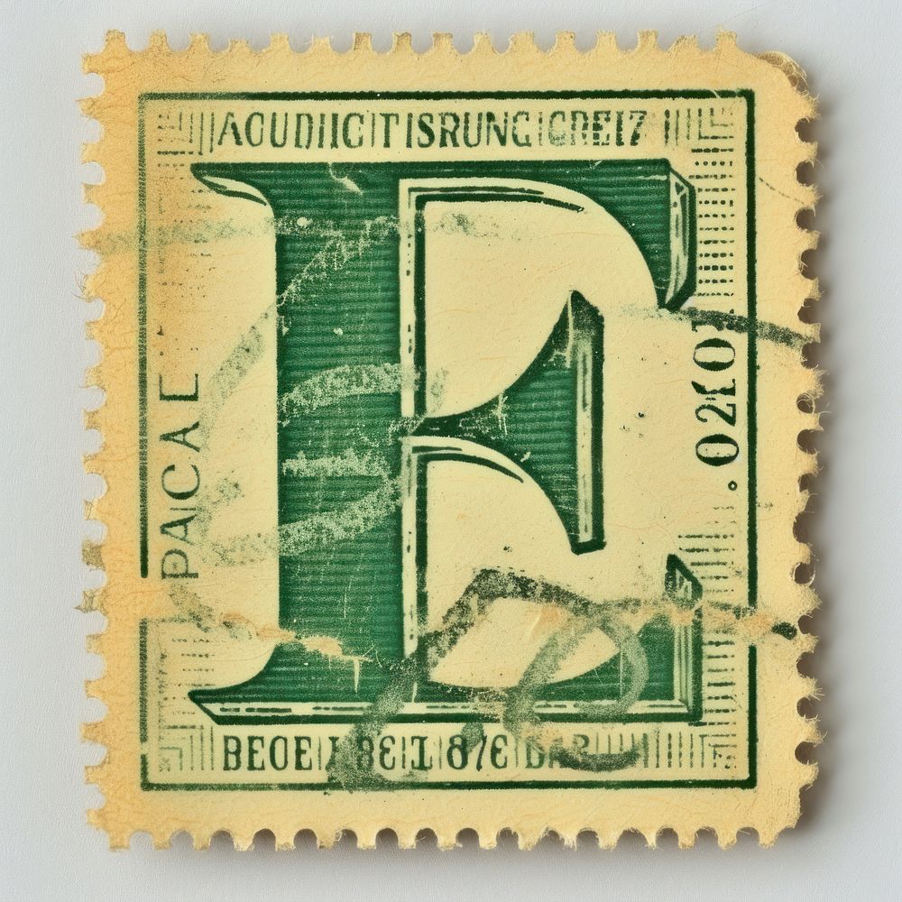 Vintage alphabet E postage stamp | Free Photo Illustration - rawpixel