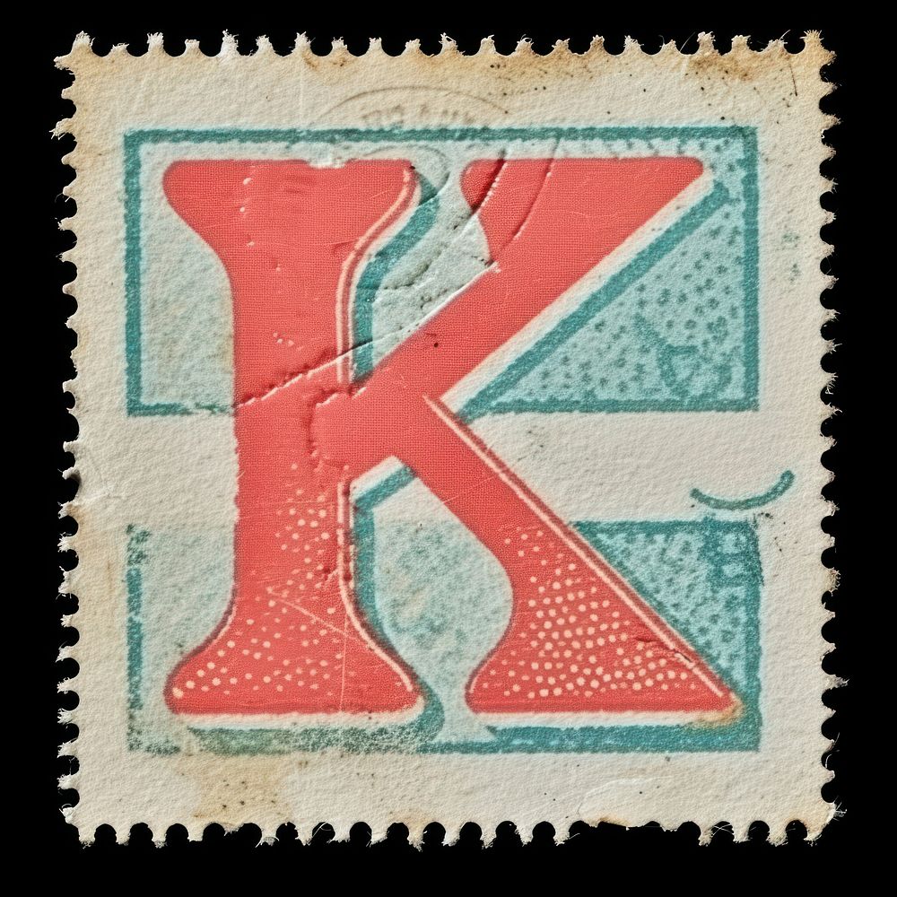 Vintage alphabet K postage stamp. | Premium Photo Illustration - rawpixel