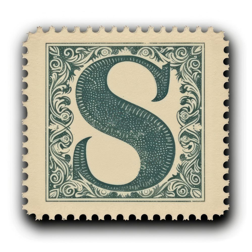 Vintage alphabet S postage stamp | Free Photo Illustration - rawpixel