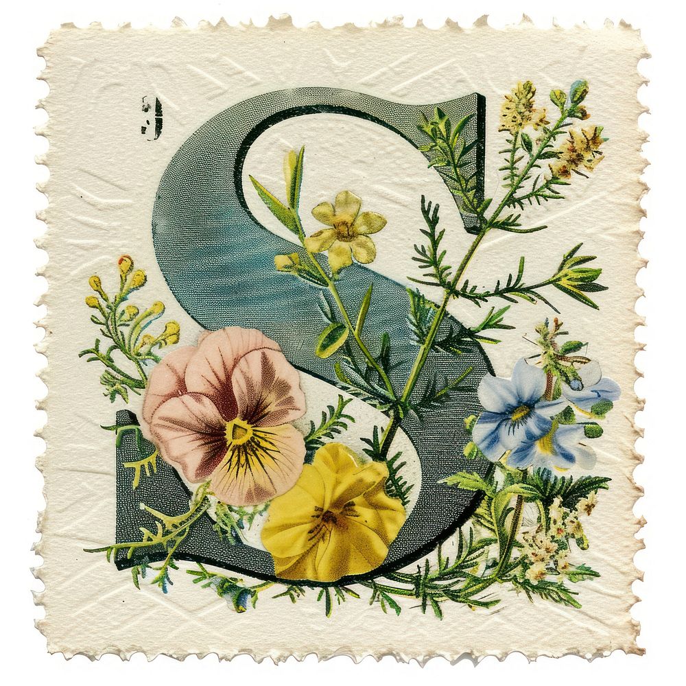 Vintage alphabet S postage stamp. | Premium Photo Illustration - rawpixel