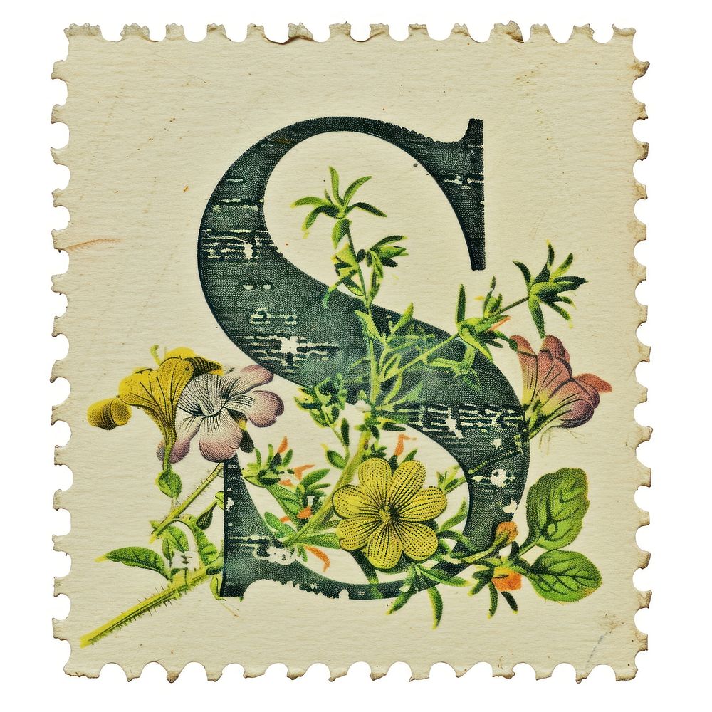 Vintage alphabet S postage stamp. | Premium Photo Illustration - rawpixel