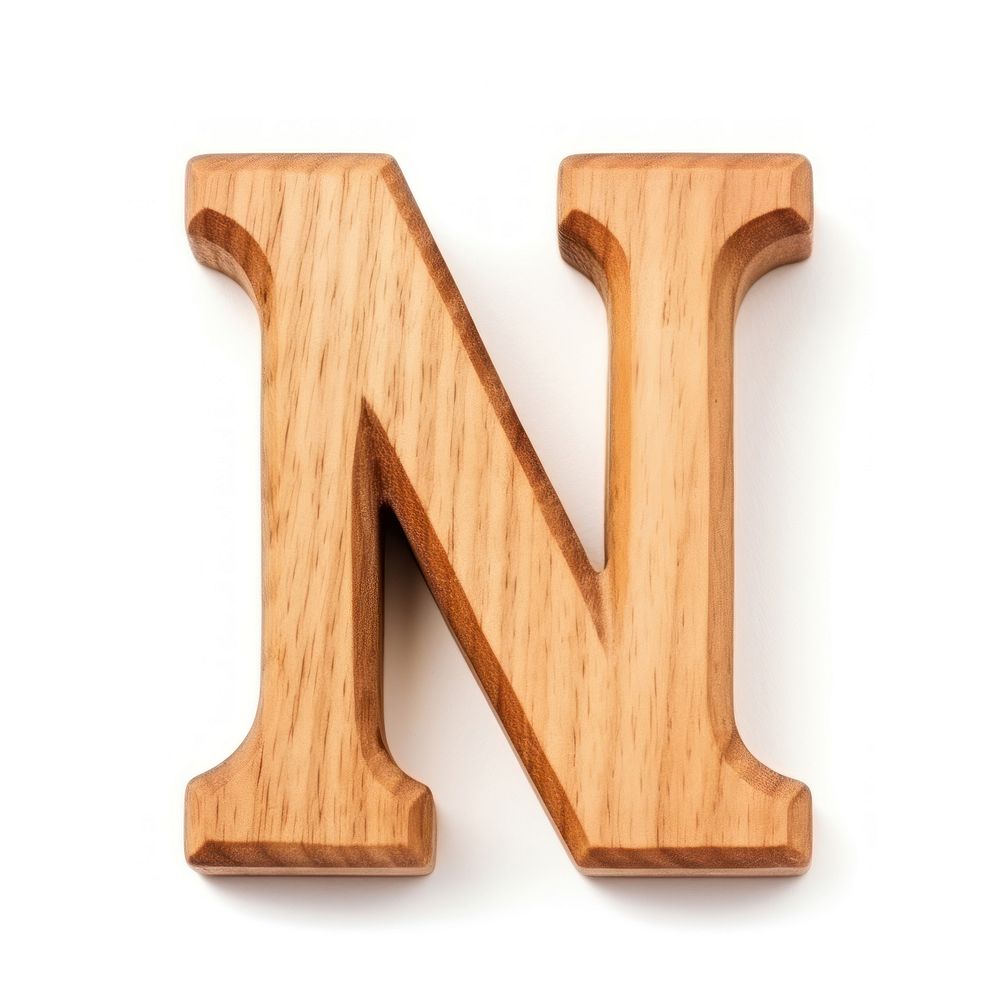 Letter N wood alphabet font | Free Photo - rawpixel