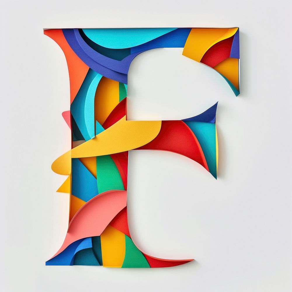 Alphabet F art shape text. | Premium Photo Illustration - rawpixel