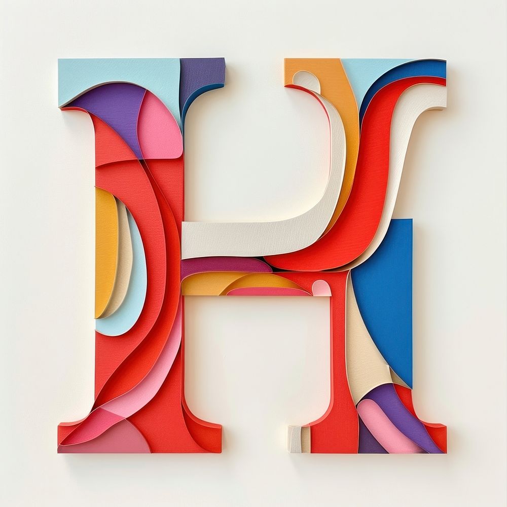 Alphabet H art alphabet shape. | Premium Photo Illustration - rawpixel