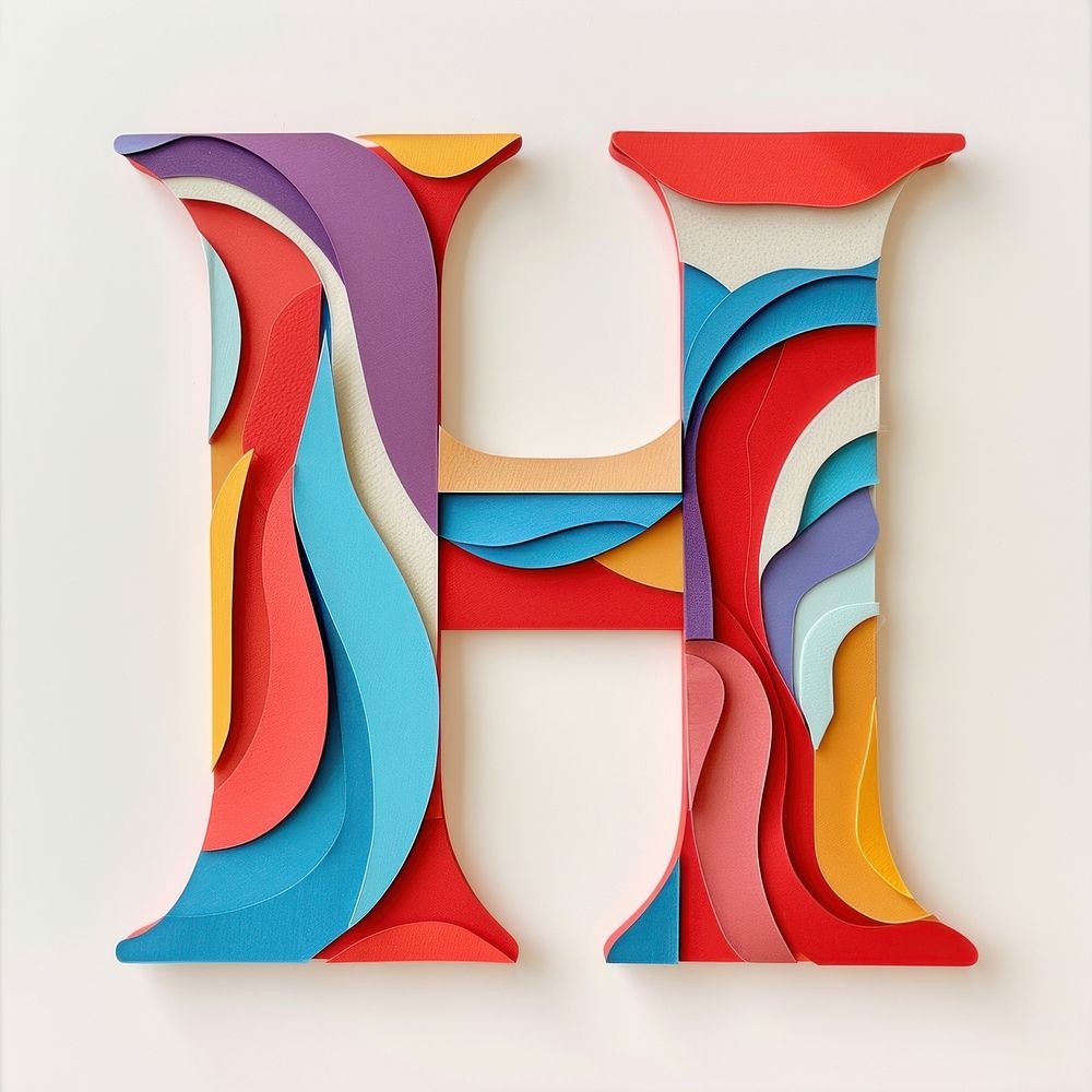 Alphabet H art alphabet shape. | Premium Photo Illustration - rawpixel