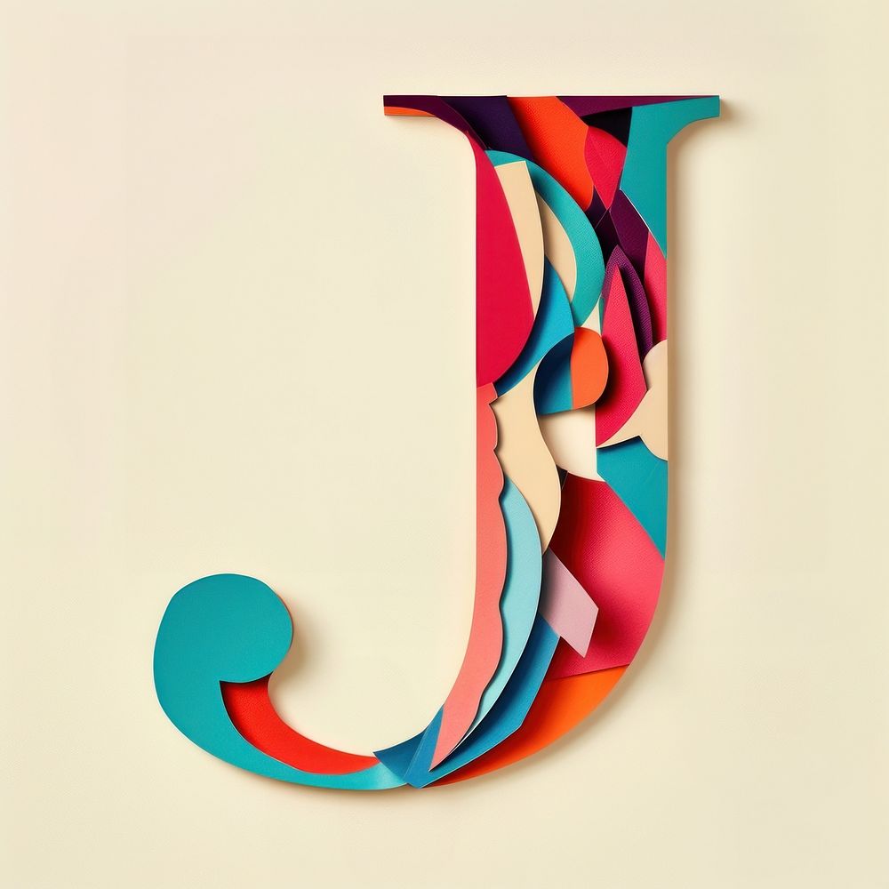 Alphabet J text art shape. | Premium Photo Illustration - rawpixel
