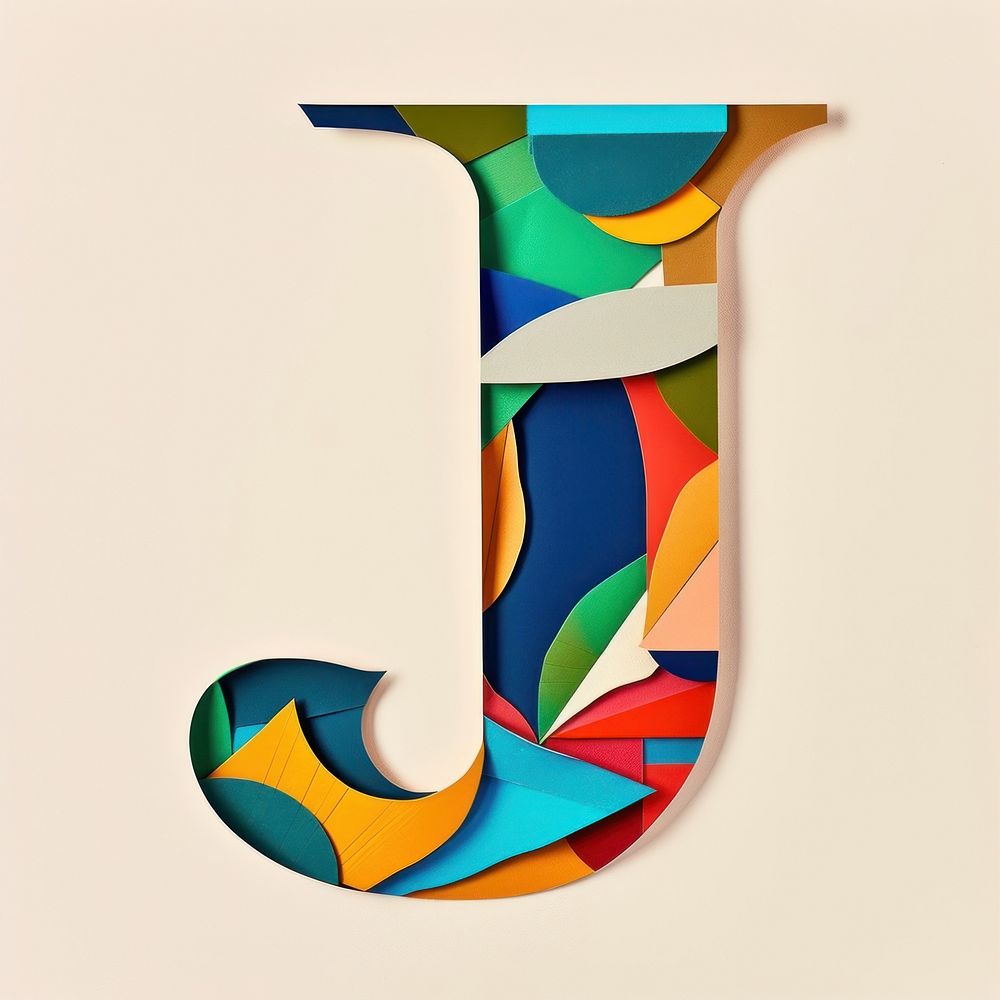 Alphabet J text art shape. | Premium Photo Illustration - rawpixel
