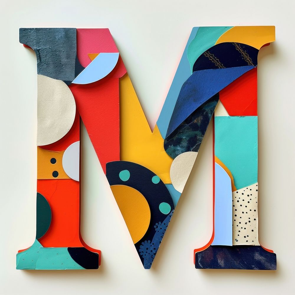 Alphabet M text art alphabet. | Premium Photo Illustration - rawpixel
