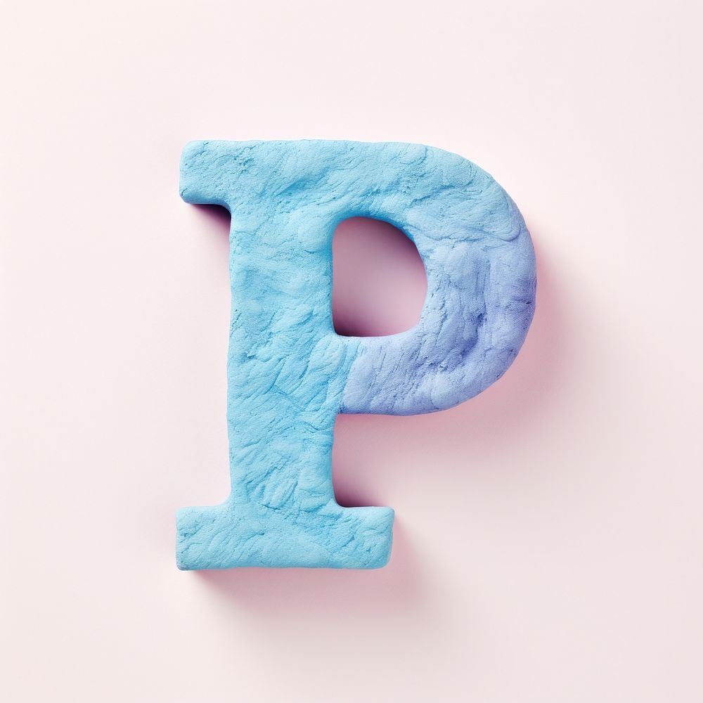 Letter P font text blue | Premium Photo Illustration - rawpixel