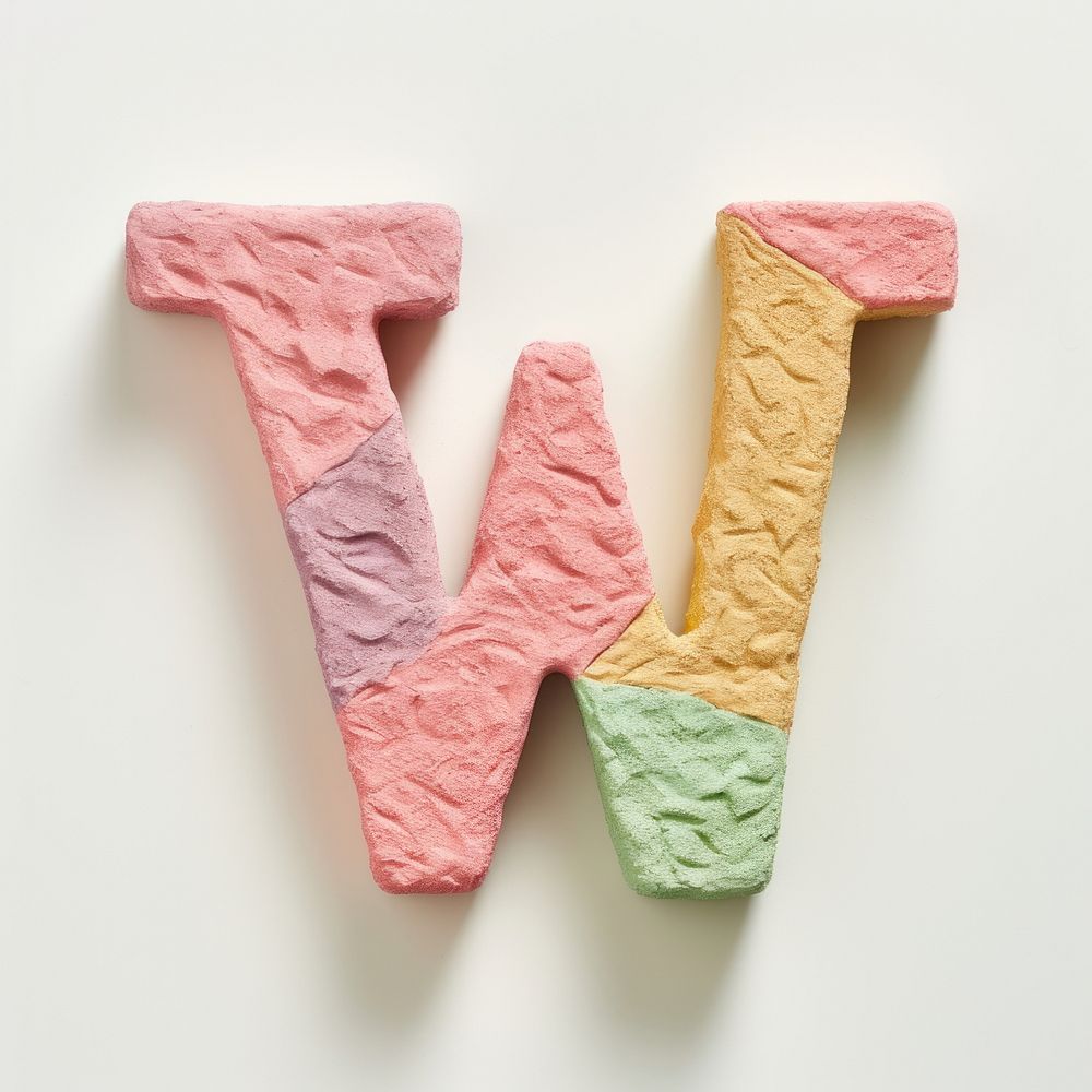 Letter W font art confectionery | Premium Photo Illustration - rawpixel