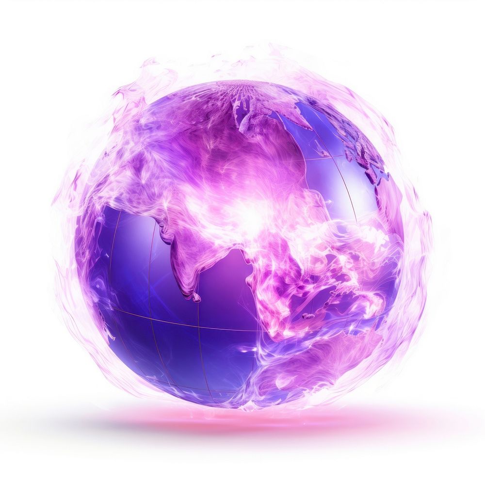Purple earth globe sphere planet | Free Photo Illustration - rawpixel