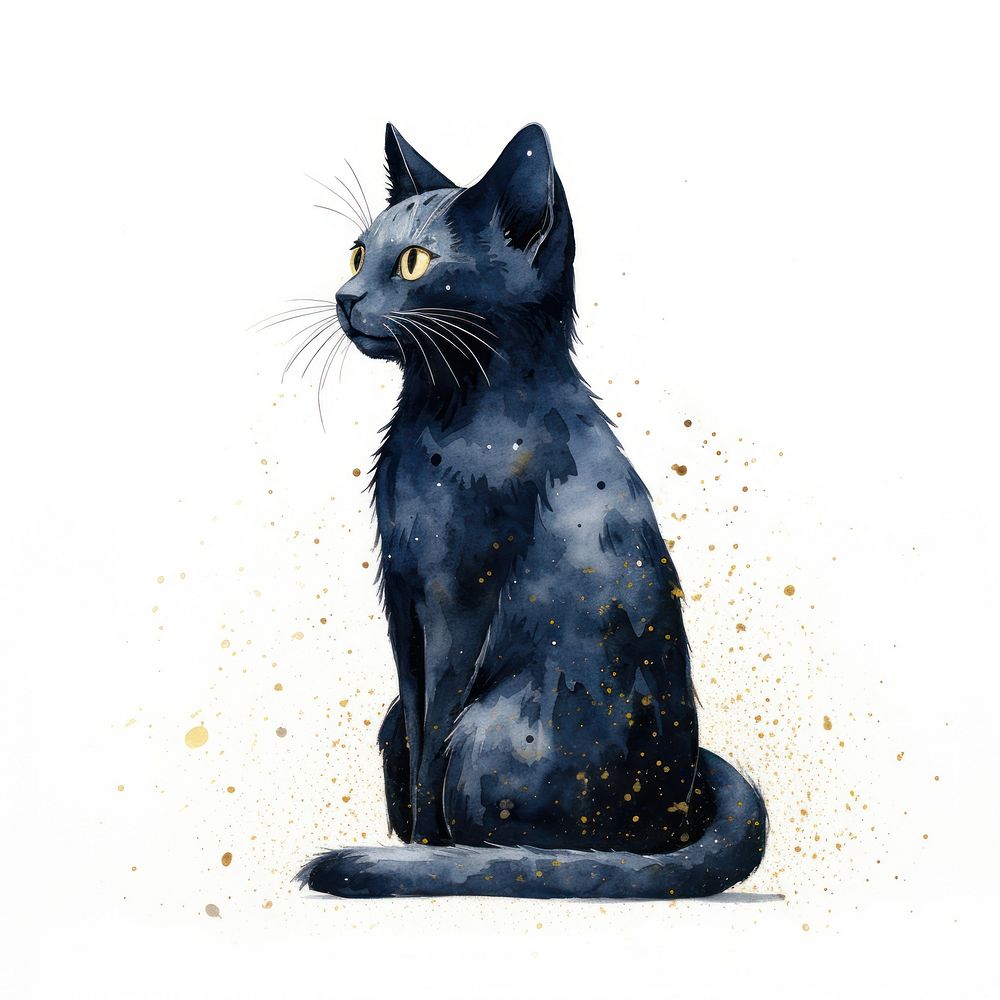 Indigo cat animal mammal pet. | Free Photo Illustration - rawpixel