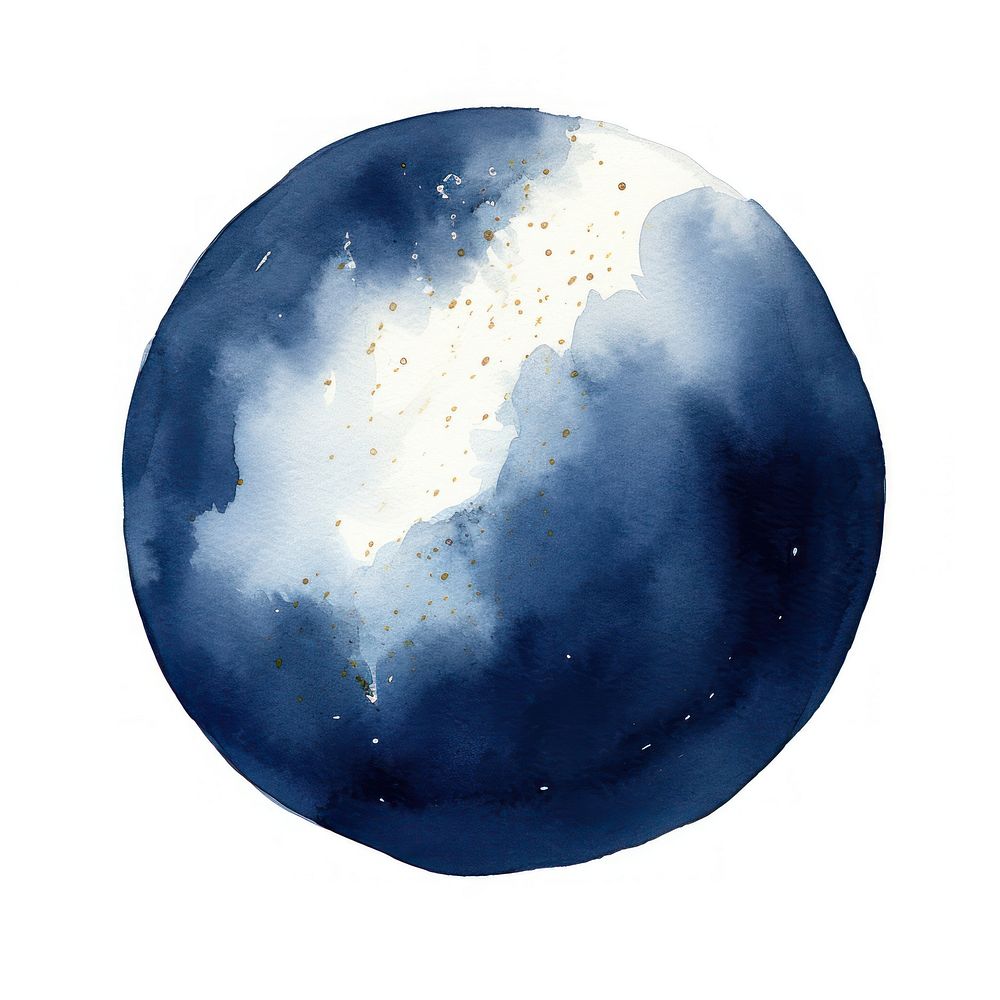 Indigo full moon astronomy planet | Free Photo Illustration - rawpixel