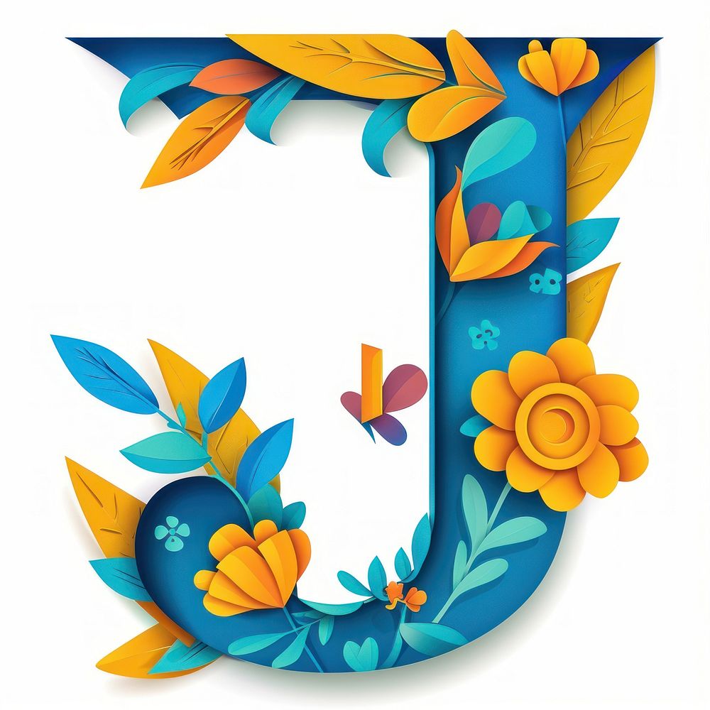 Letter J pattern font art. | Free Photo Illustration - rawpixel
