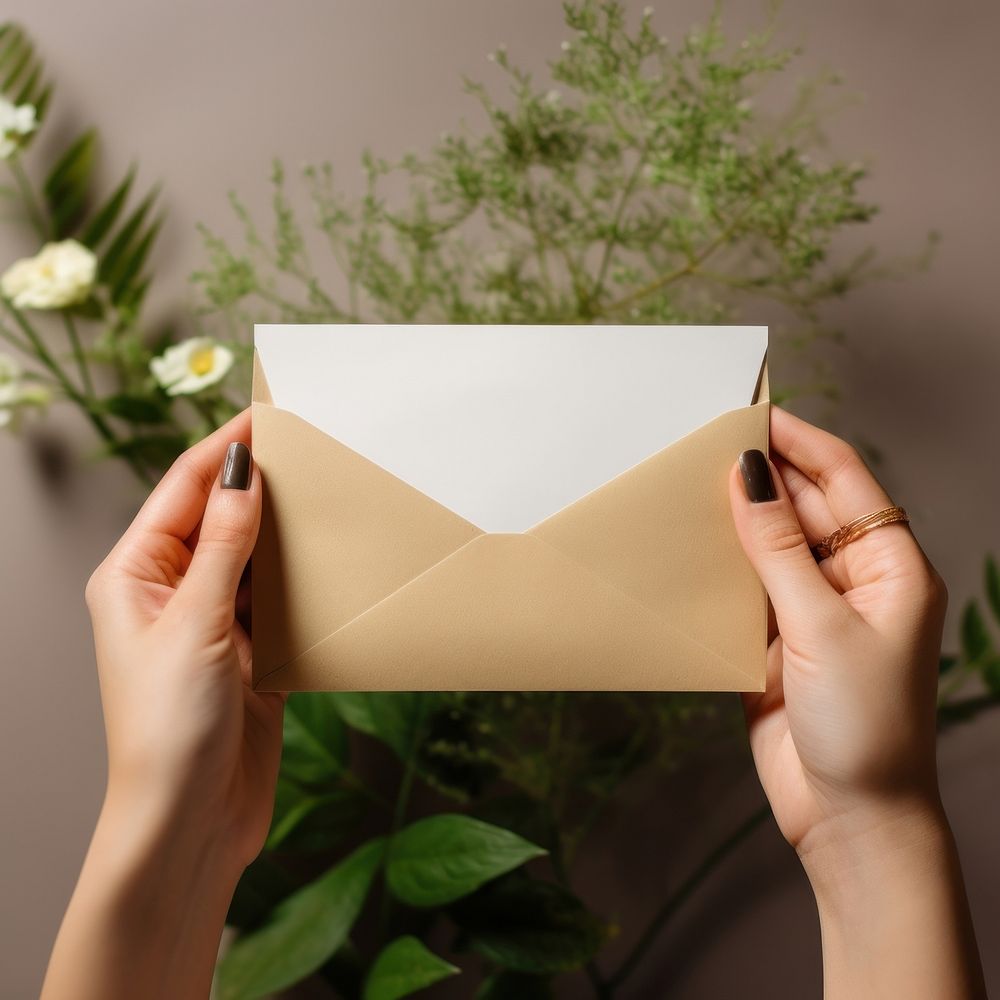 Envelope nature mail hand. | Premium Photo - rawpixel