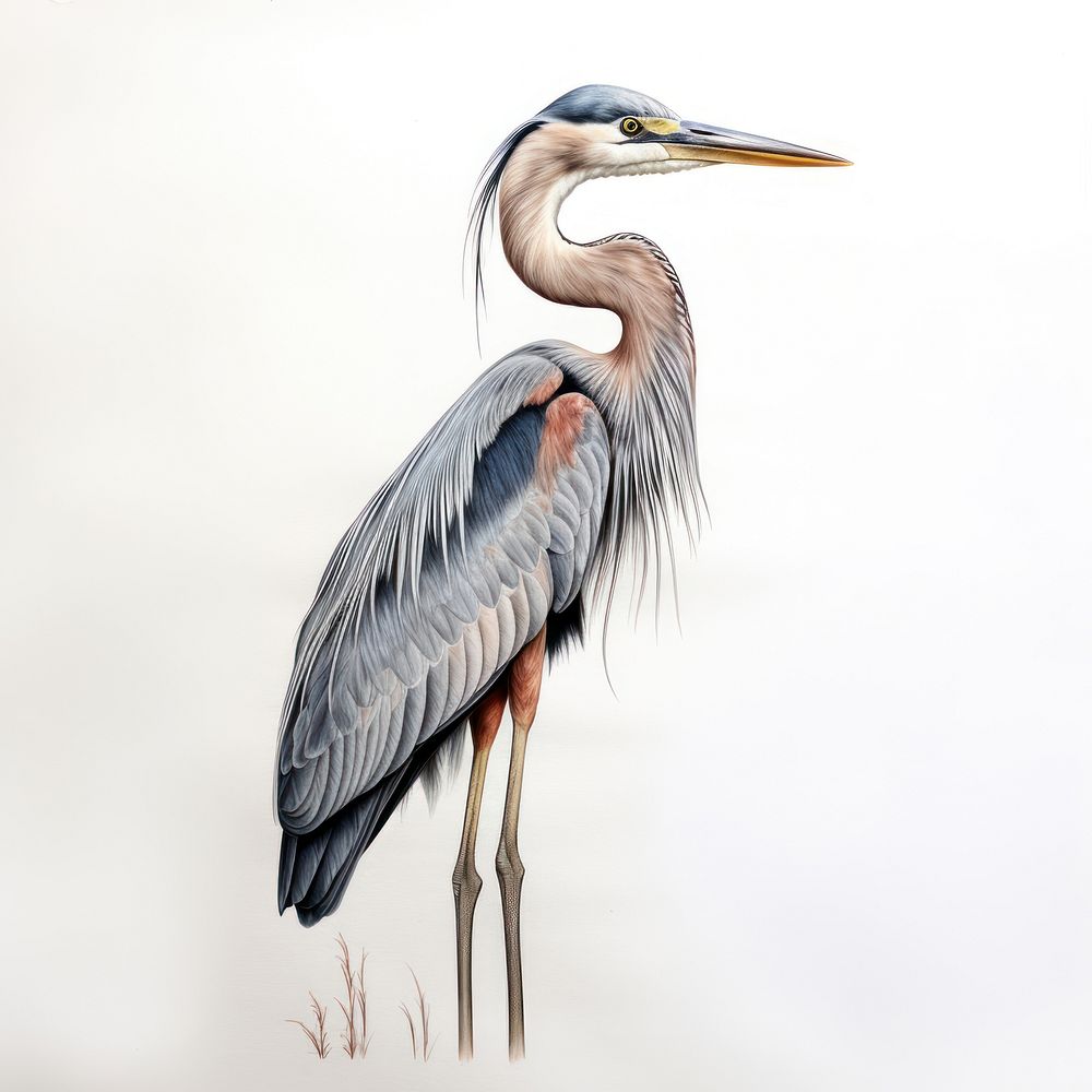 Heron drawing animal sketch. | Premium Photo Illustration - rawpixel