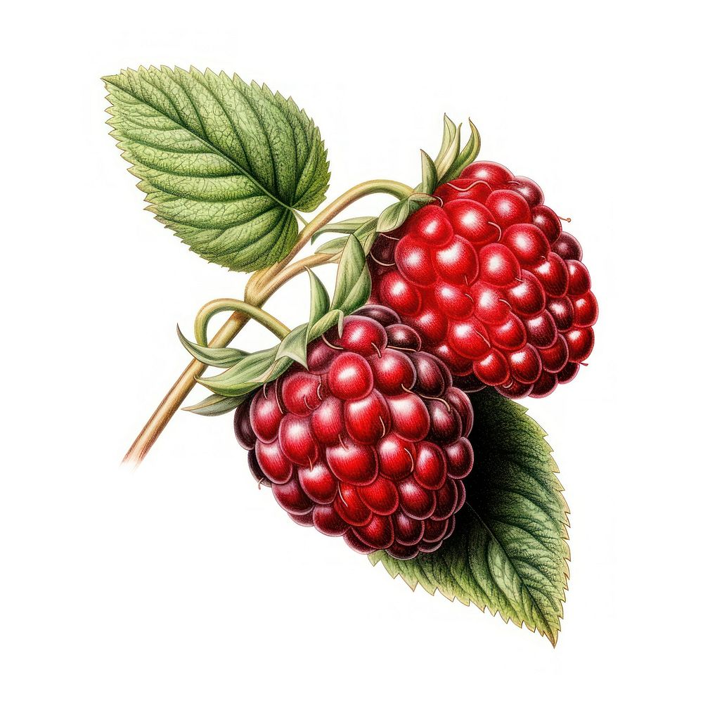Berry raspberry fruit plant. | Premium Photo Illustration - rawpixel