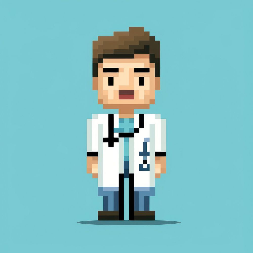 Doctor pixel portrait stethoscope photography. | Free Photo ...