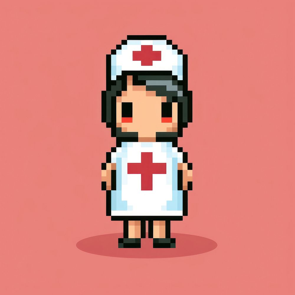Nurse pixel stethoscope pixelated physician. | Free Photo Illustration ...