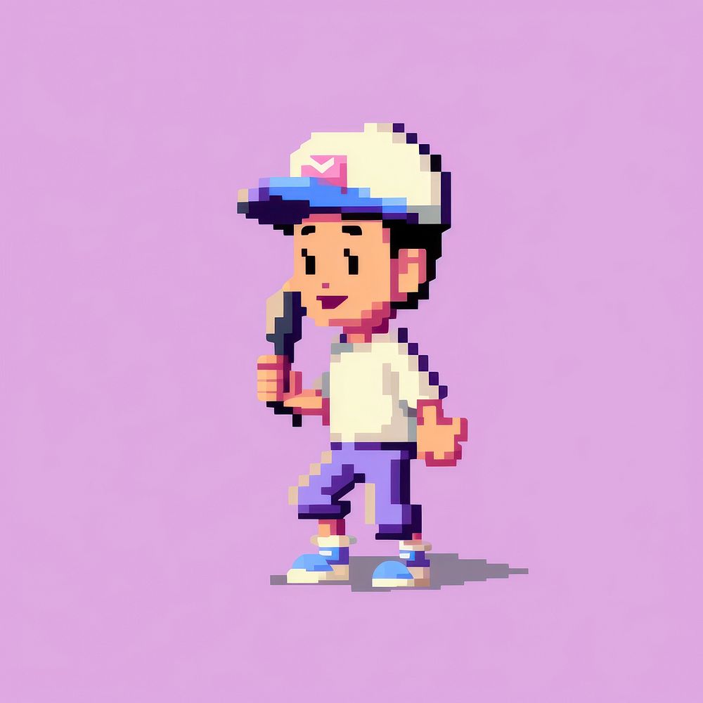 Singer pixel purple art pixelated. | Free Photo Illustration - rawpixel