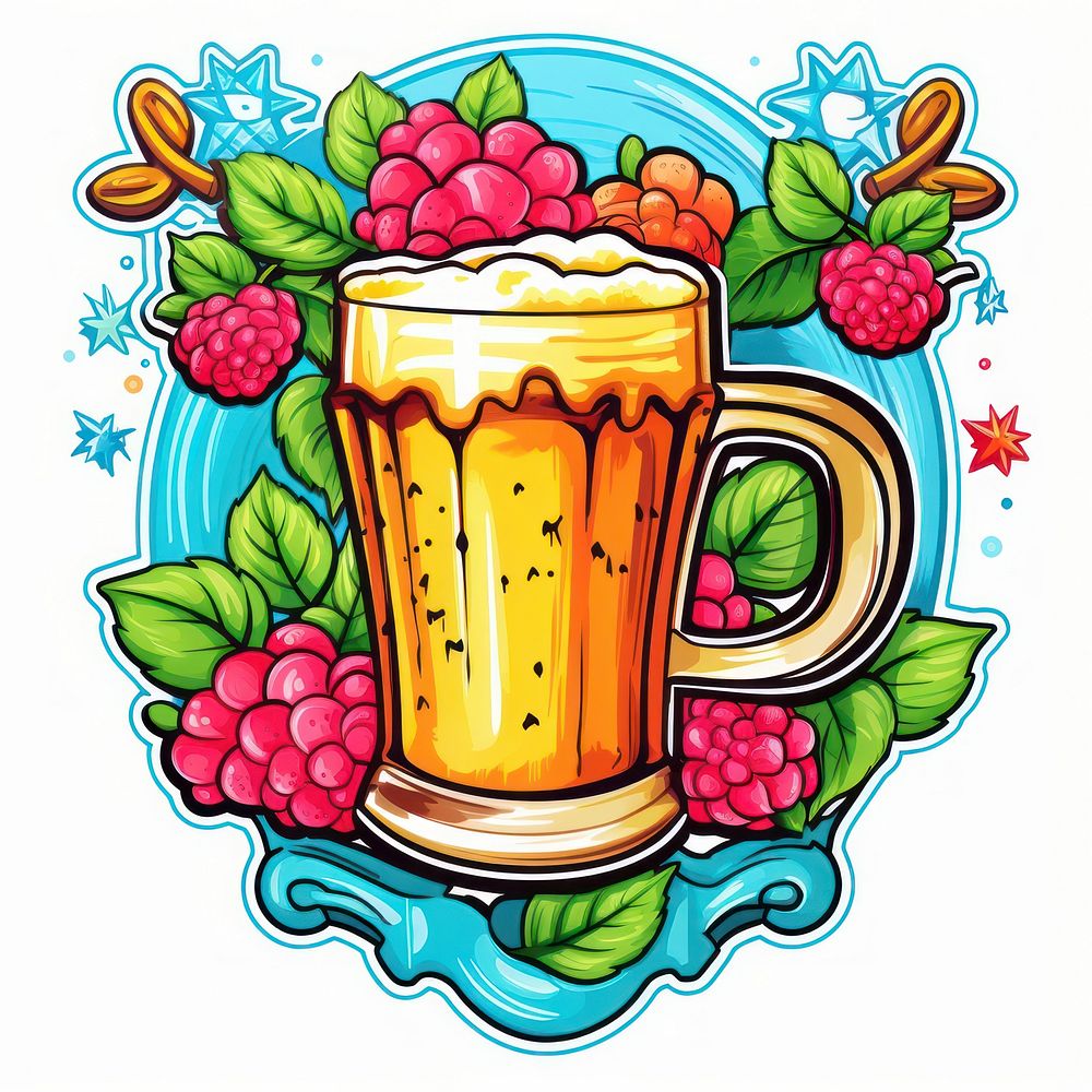 Craft beer printable sticker drink | Premium Photo Illustration - rawpixel