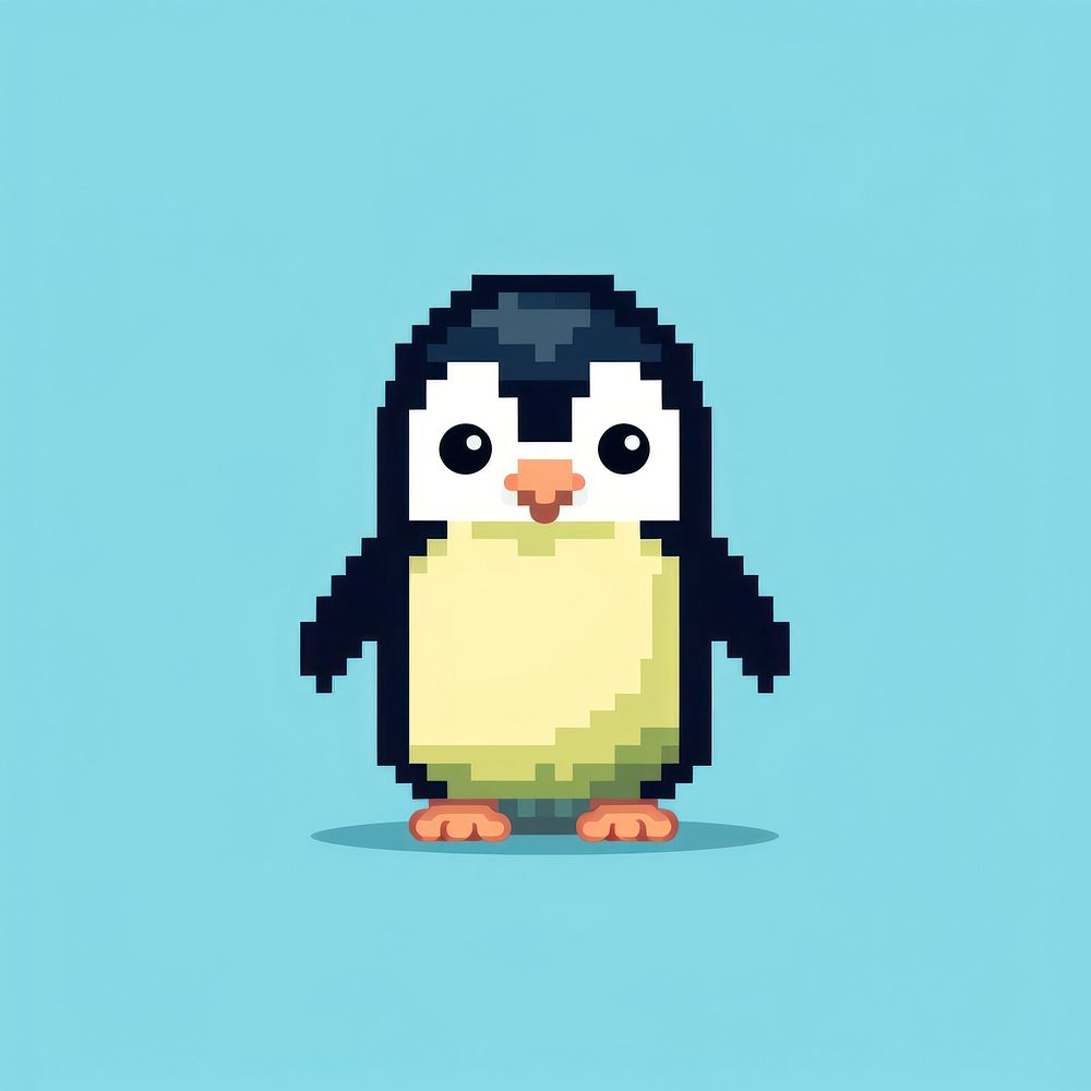 Penquin pixel penguin animal bird. | Free Photo Illustration - rawpixel