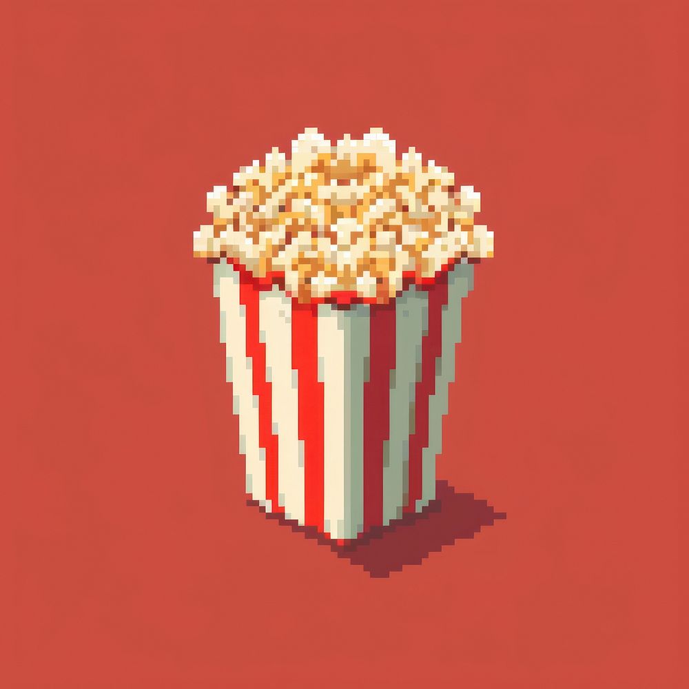 Popcorn pixel snack food dynamite. | Free Photo Illustration - rawpixel