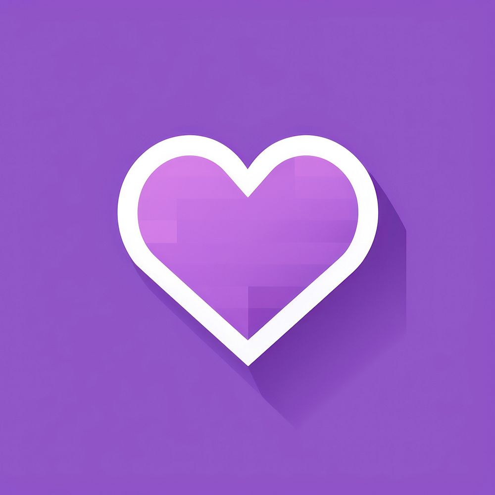 Heart purple symbol shape. | Premium Photo Illustration - rawpixel