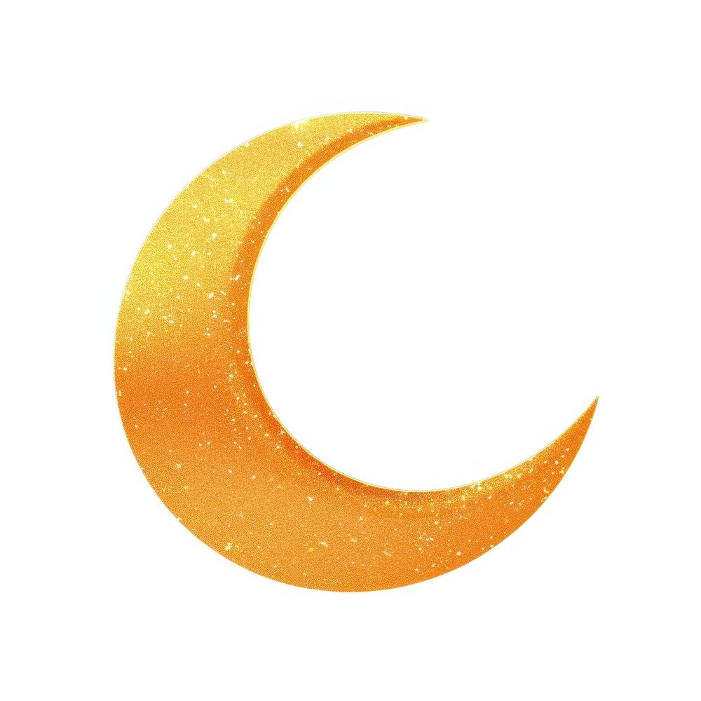 Crescent icon astronomy eclipse shape. | Premium Photo Illustration ...