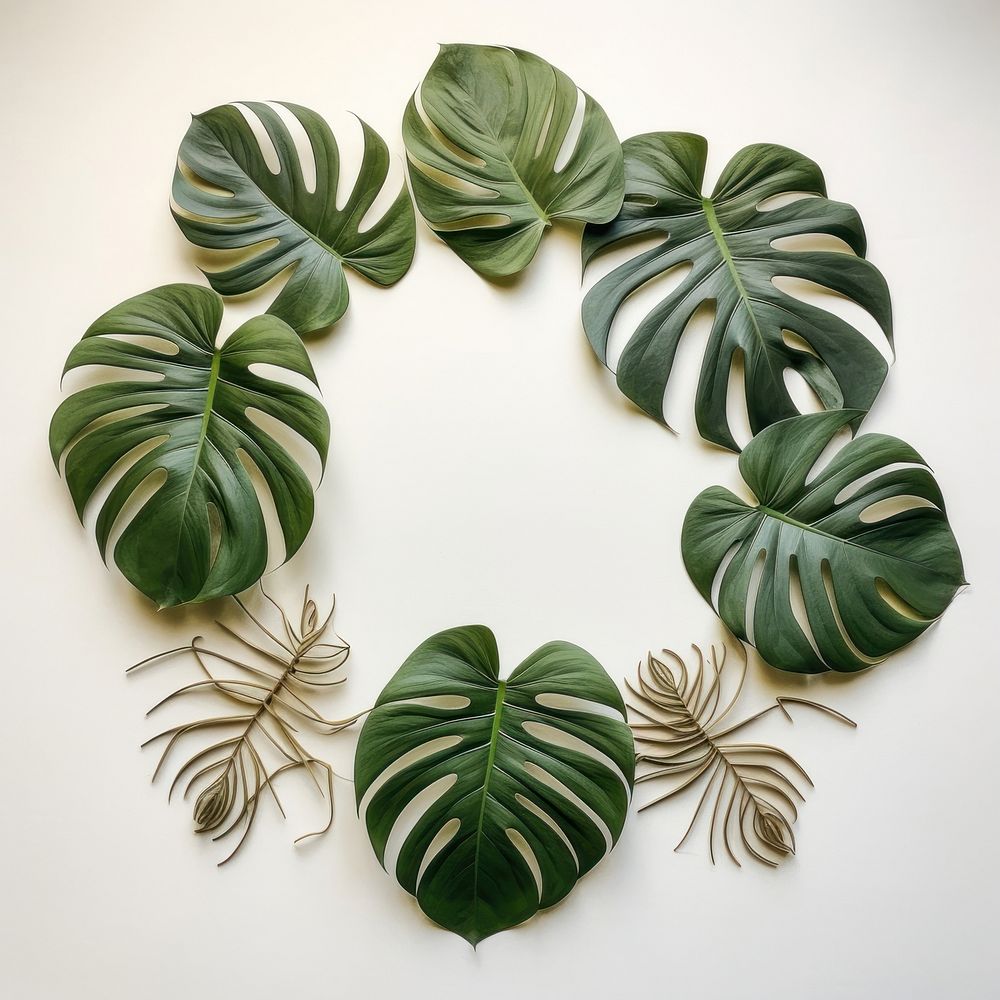 Monstera circle plant shape. | Premium Photo - rawpixel