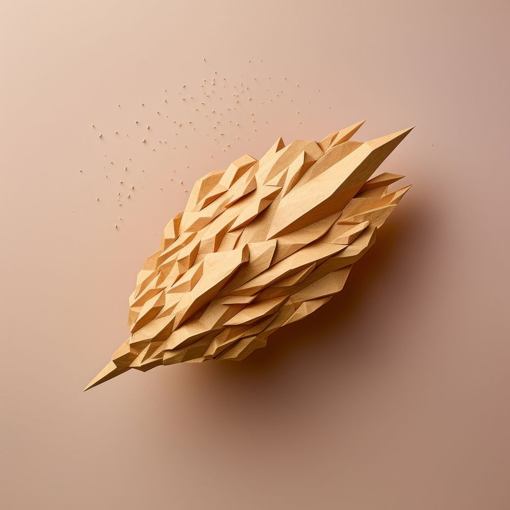 Meteor shape paper origami wood | Free Photo Illustration - rawpixel
