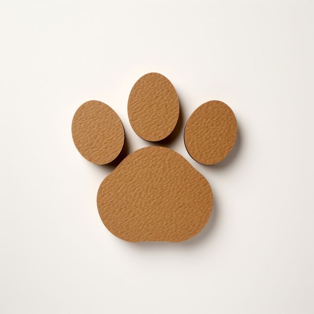 2D paw symbol cardboard confectionery | Free Photo Illustration - rawpixel