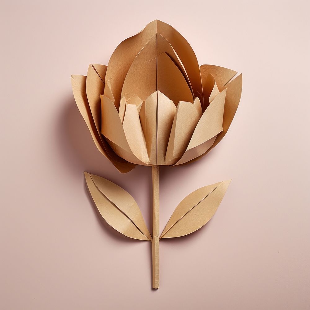 2D tulip symbol paper origami | Premium Photo Illustration - rawpixel