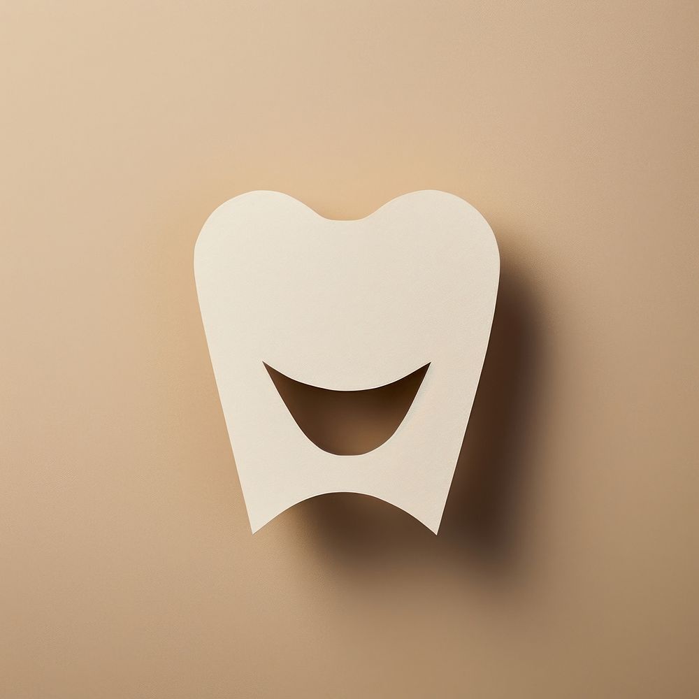 2D teeth symbol toothbrush moustache | Premium Photo Illustration ...