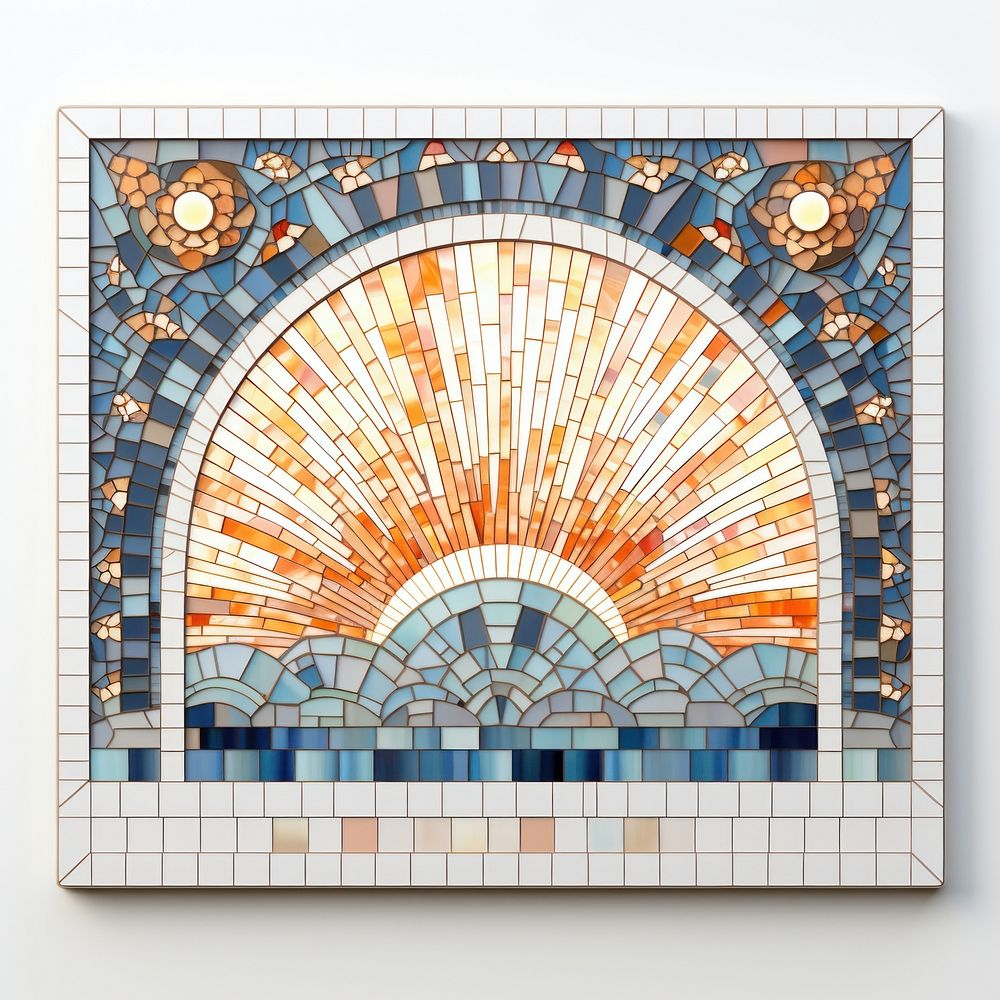 Arch art nouveau sun mosaic | Premium Photo Illustration - rawpixel