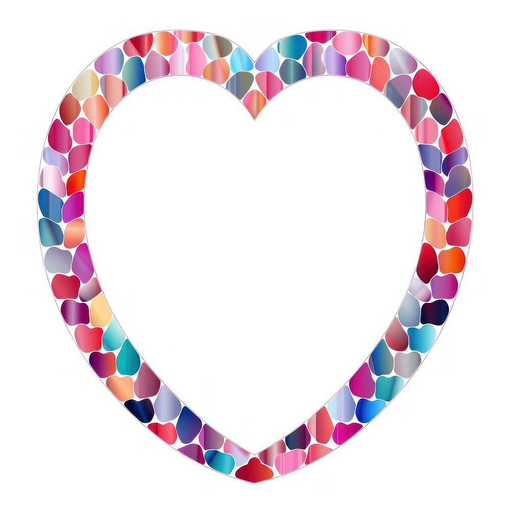 Oval love heart white background | Premium Photo - rawpixel