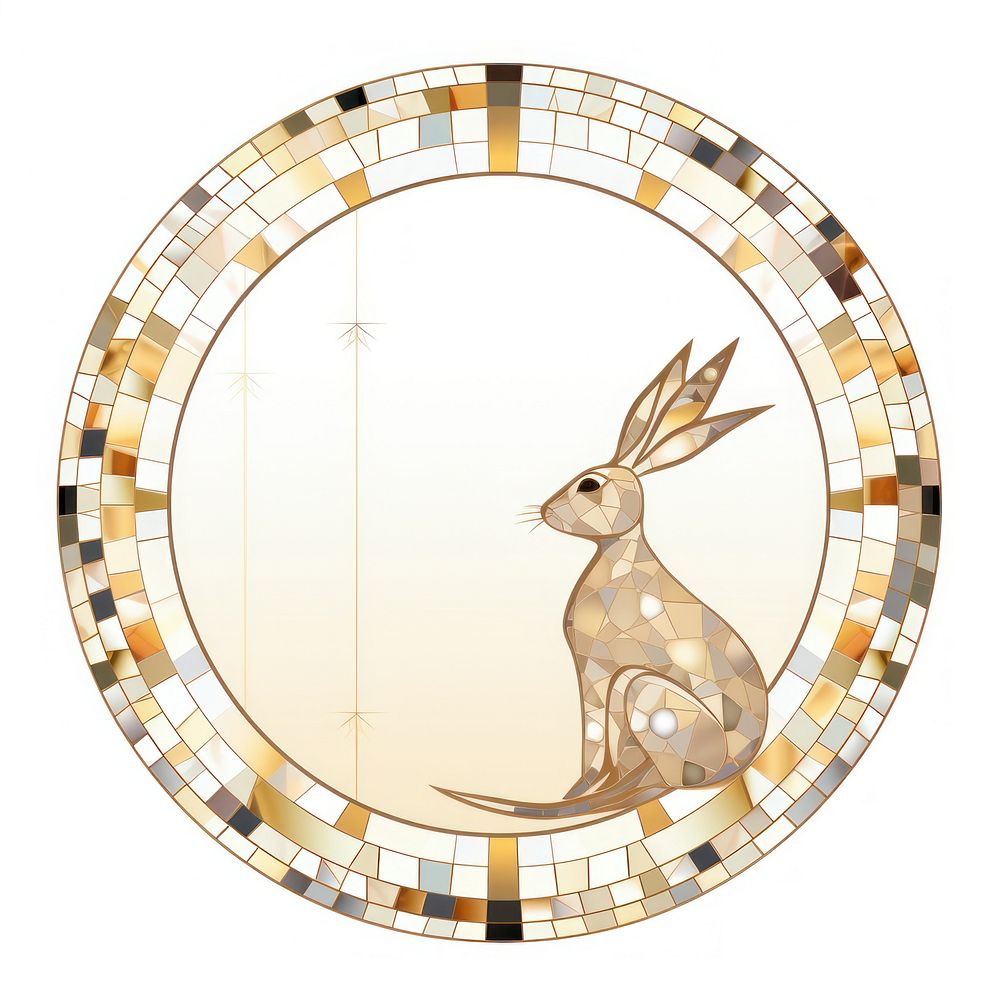 Circle rabbit art nouveau mammal | Premium Photo - rawpixel