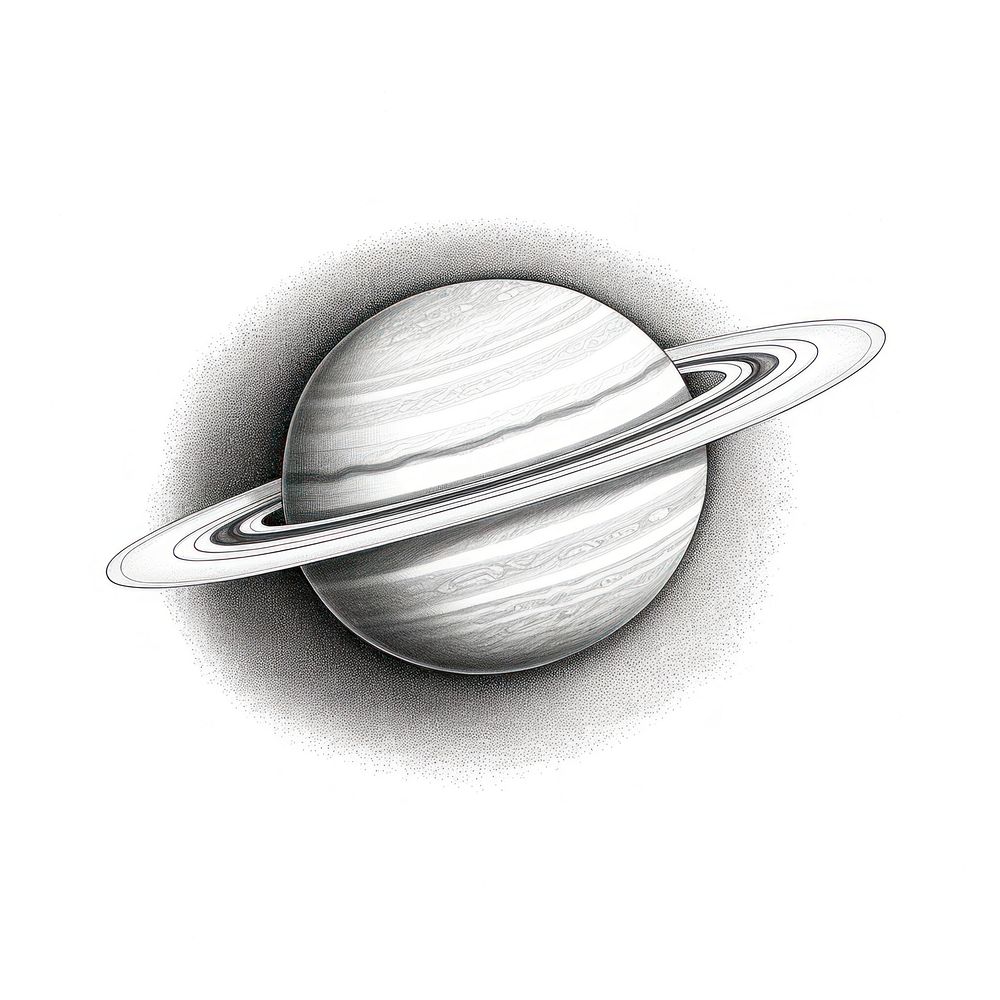 Saturn drawing planet space. | Free Photo Illustration - rawpixel