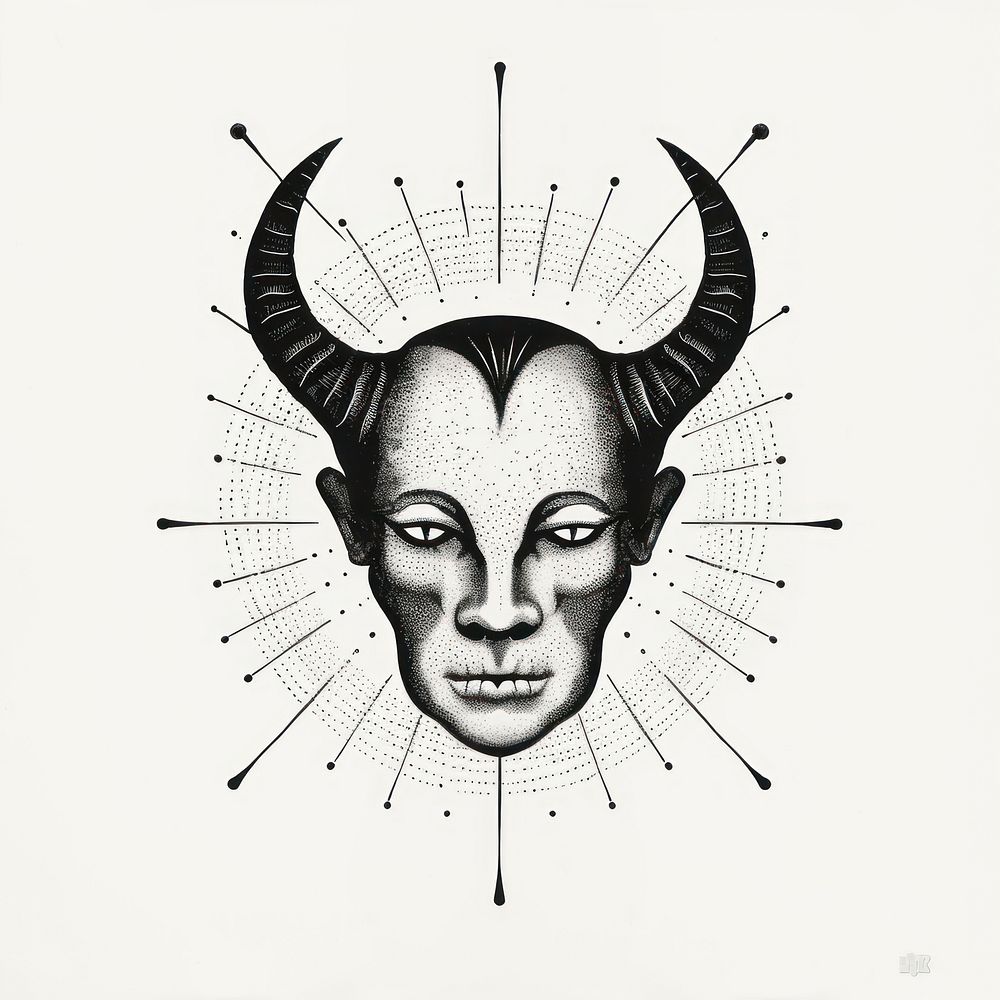 The devil drawing portrait sketch. | Free Photo Illustration - rawpixel