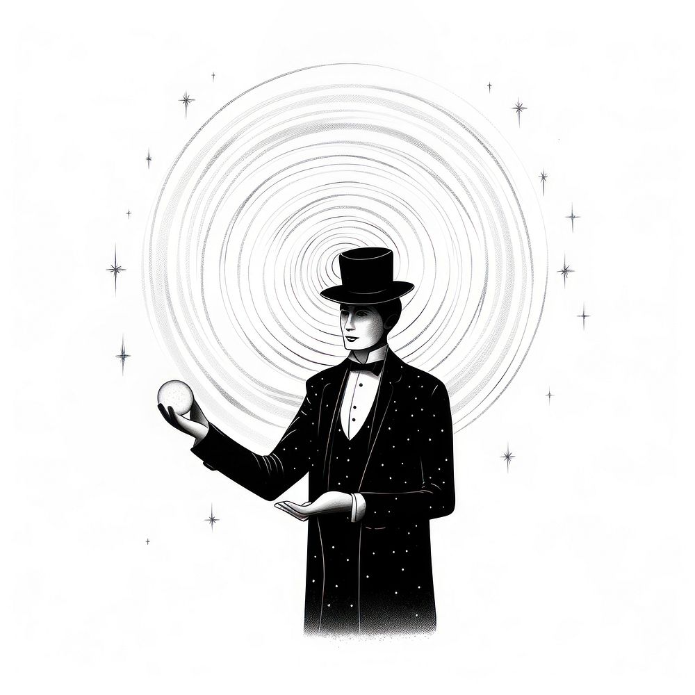 Magician drawing line photography. | Premium Photo Illustration - rawpixel