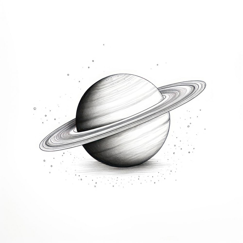 Saturn drawing planet space. | Premium Photo Illustration - rawpixel