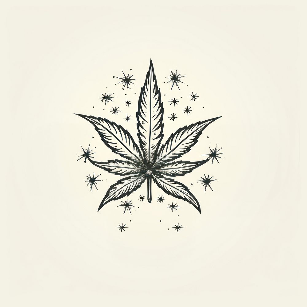 Cannabis drawing cannabis pattern. | Premium Photo Illustration - rawpixel