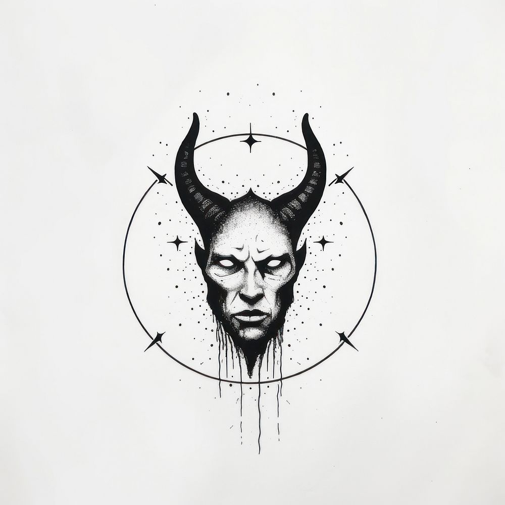 The devil drawing sketch art. | Premium Photo Illustration - rawpixel