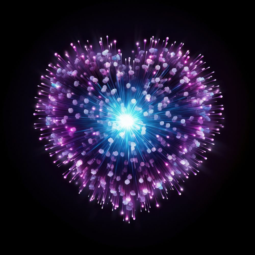 Neon firework heart shape fireworks | Premium Photo Illustration - rawpixel