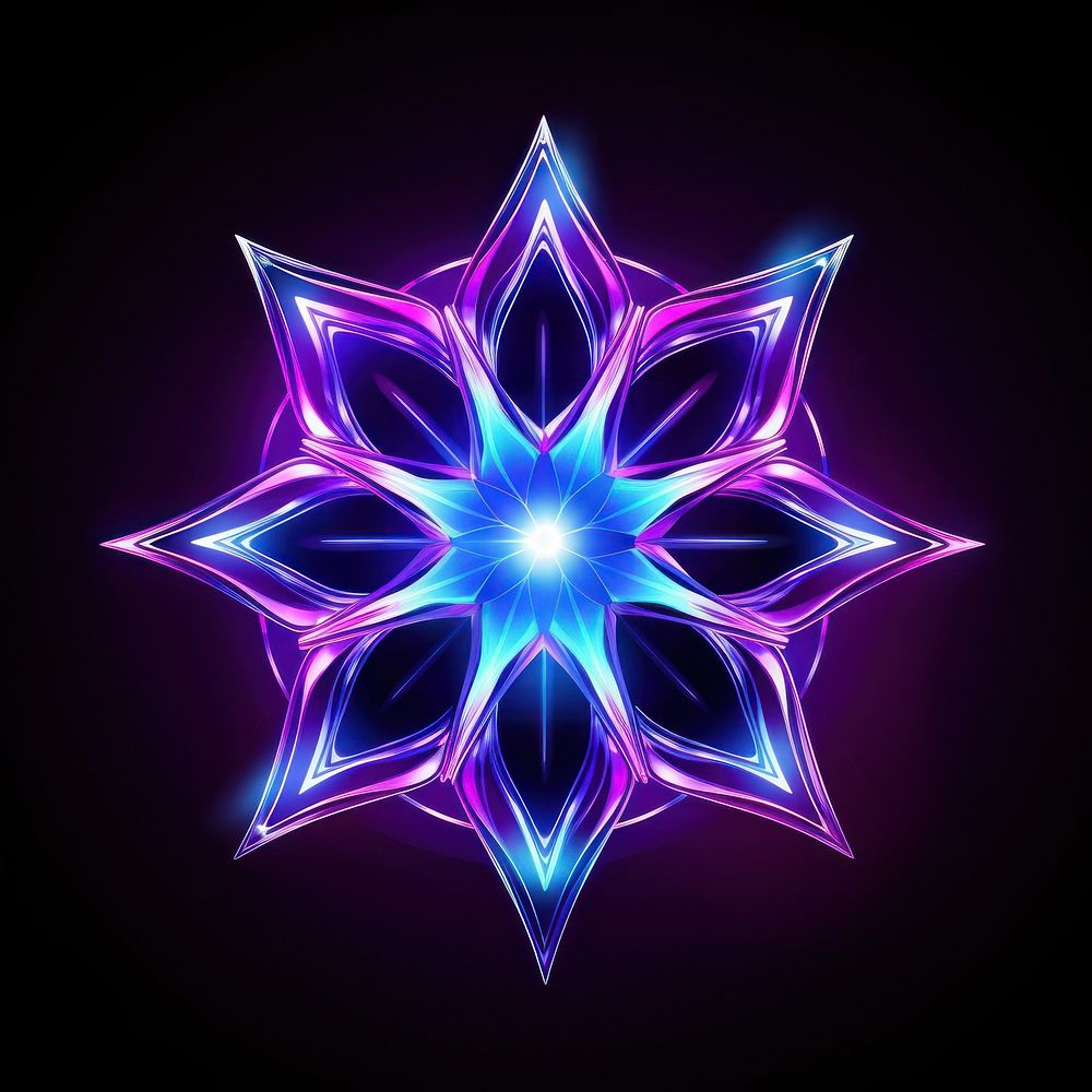 Neon star clipart light pattern | Premium Photo Illustration - rawpixel